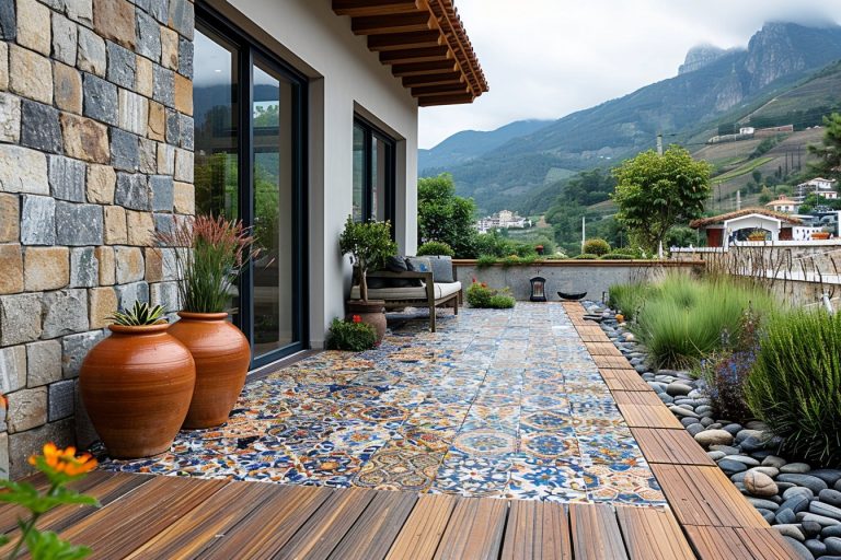 Terrasse Bois Et Carrelage